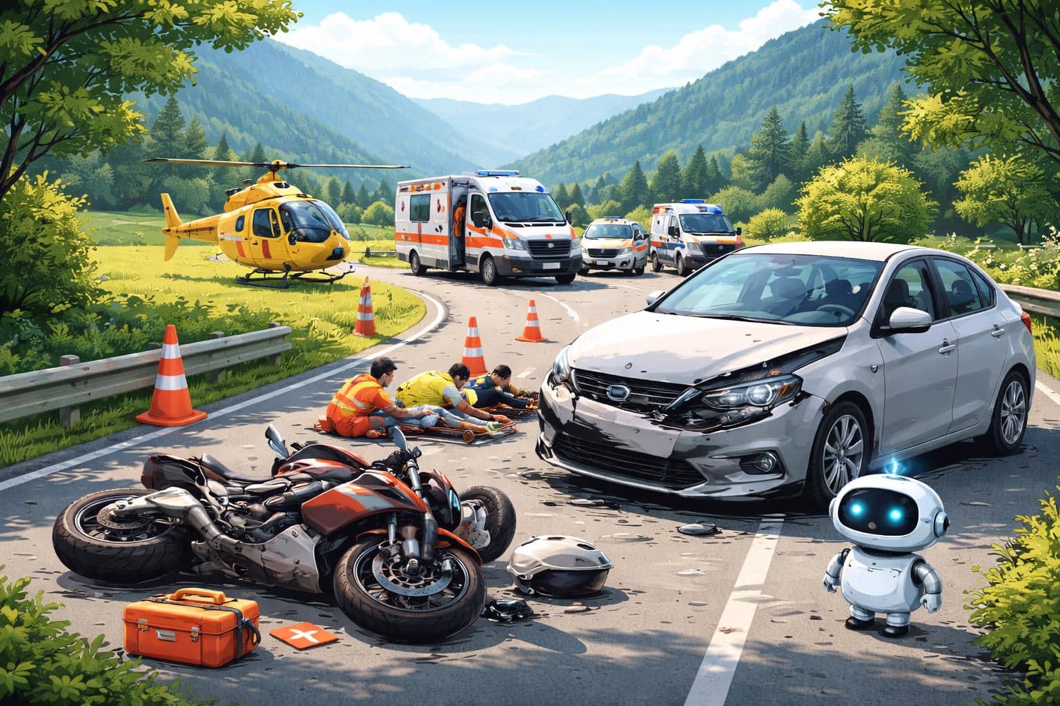 B81 Bleiburg: Pkw übersieht Motorrad – zwei Verletzte